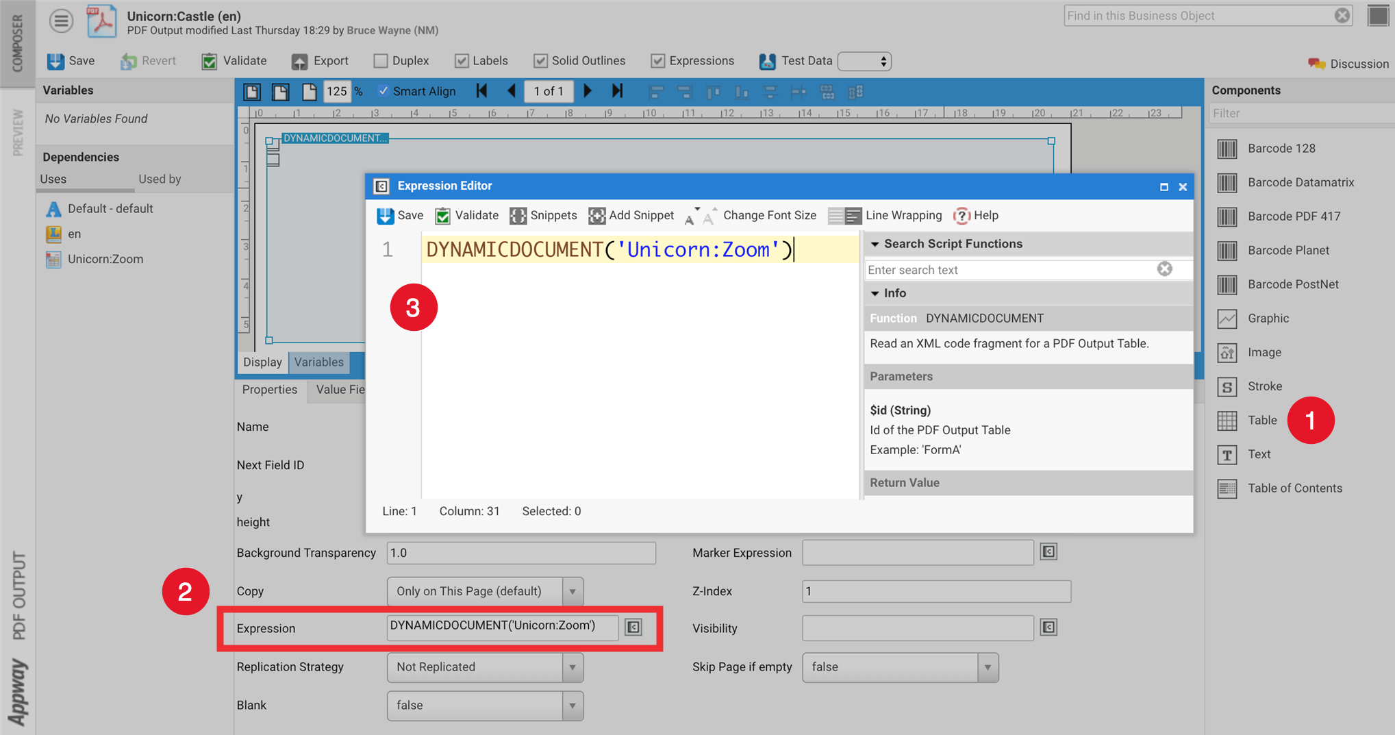 PDF Output Table: Generating Dynamic PDFs - Appway Community