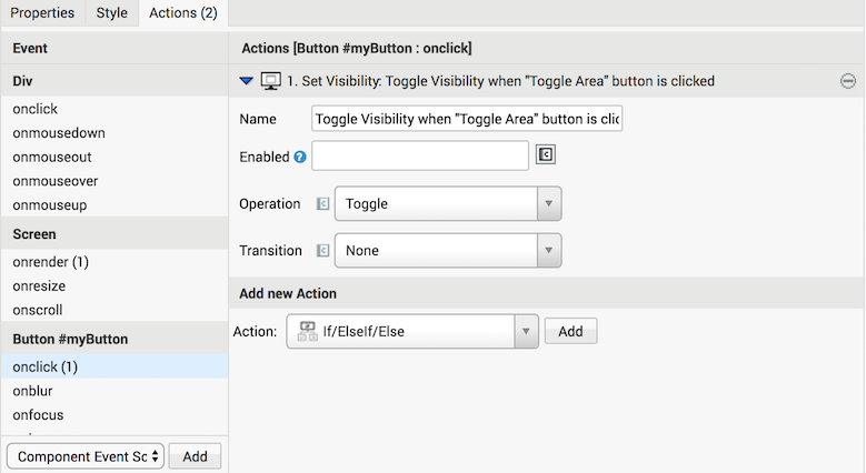 Replacing the Toggle Visibility Area Components - Appway Community